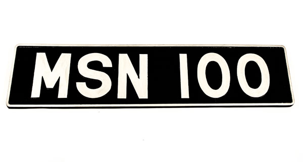 Cast Aluminium Number Plates For Vintage Cars - Classic Spares