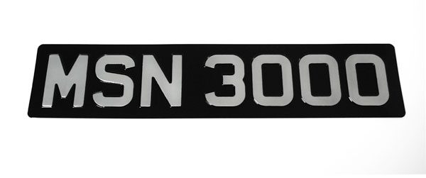 3 Digit Embossed Number Plate Classic Vintage Vehicles Classic 